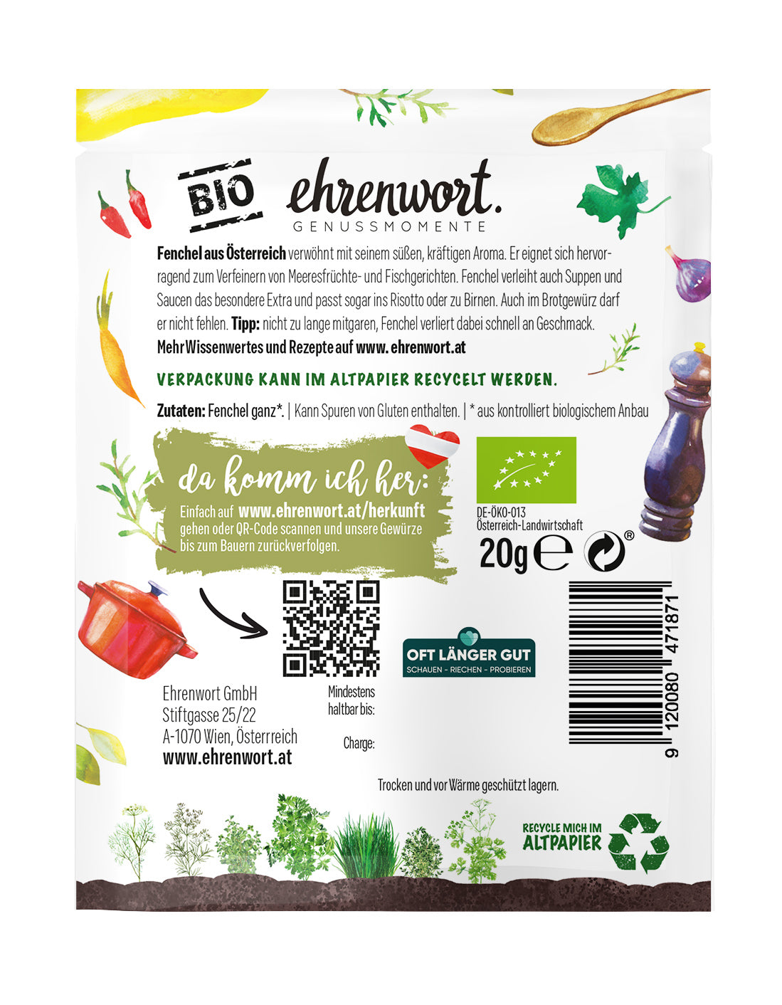BIO Fenchel aus Österreich ganz Briefchen | ehrenwort